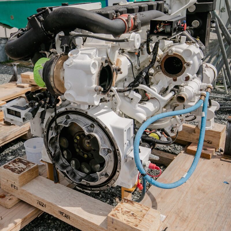 Pair CAT C18 ACERT Marine Engines – 1150 HP – Commercial Marine Pro