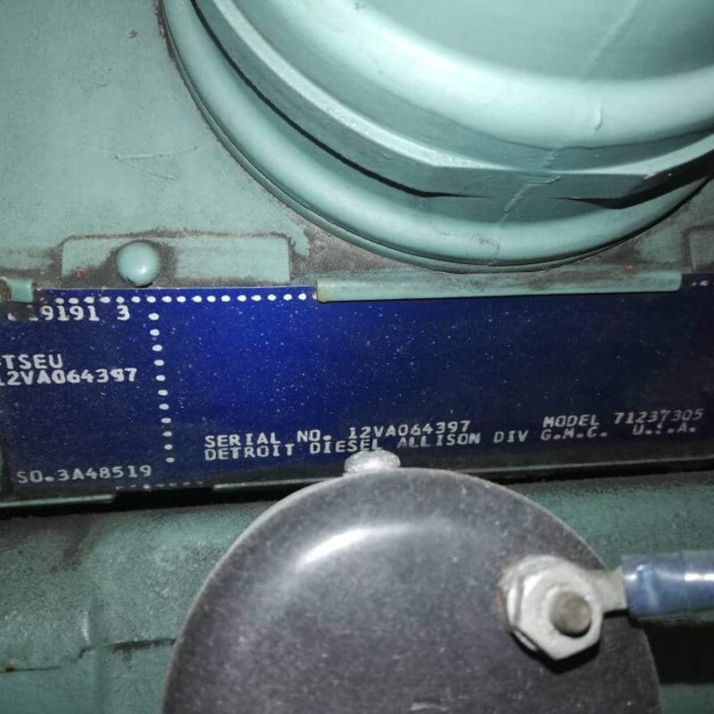 1271 DETROIT DIESEL GENERATOR - Commercial Marine Pro