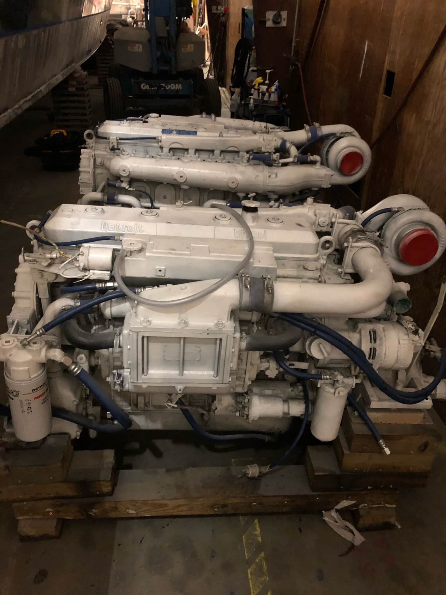 Pair Detroit 671 TI Marine Engines – REBUILT 435hp – Commercial Marine Pro