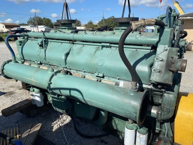 Pair Detroit Diesel 16v149 Natural Marine Engines – Low hours ...