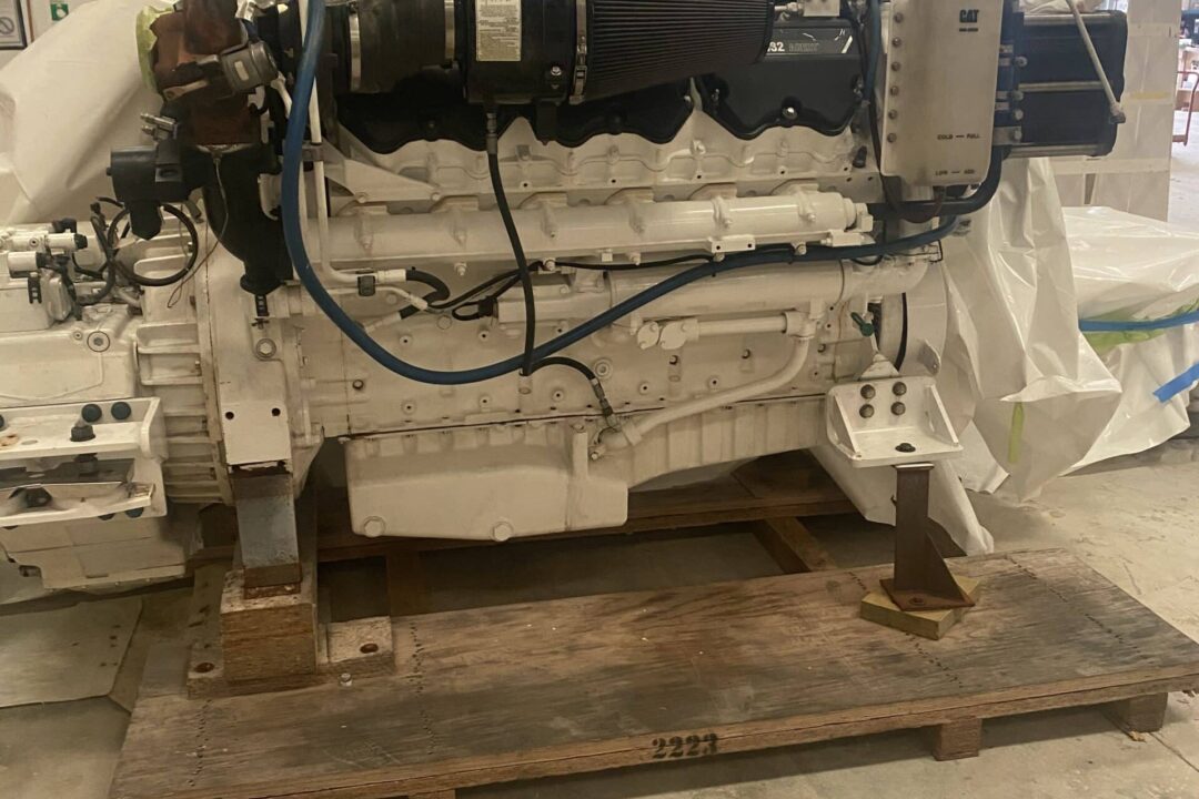 Pair Caterpillar C32 Marine Engines – 1925hp – Recently Removed ...