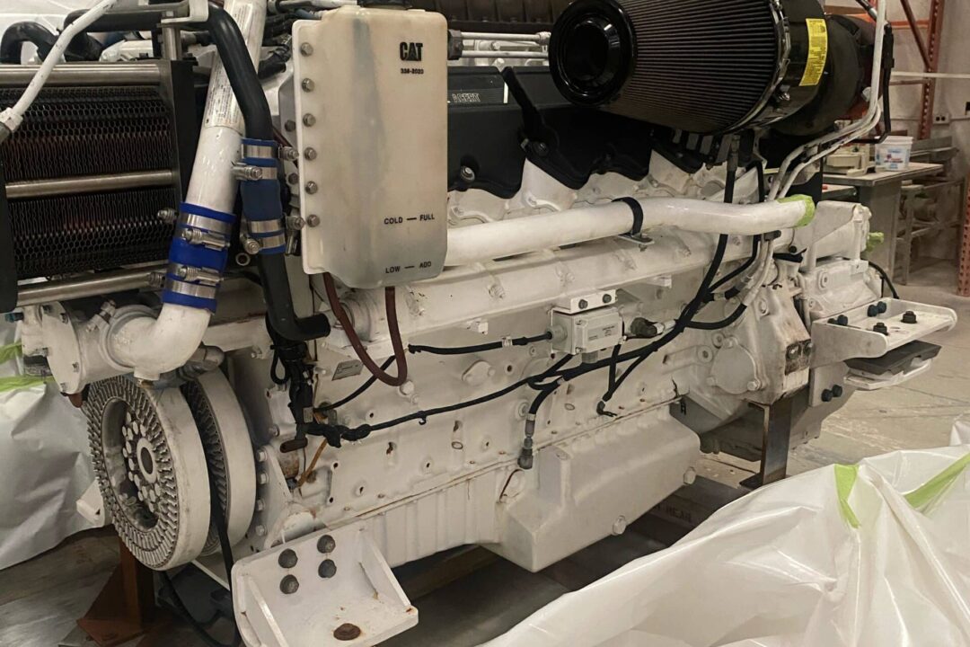 Pair Caterpillar C32 Marine Engines – 1925hp – Recently Removed ...