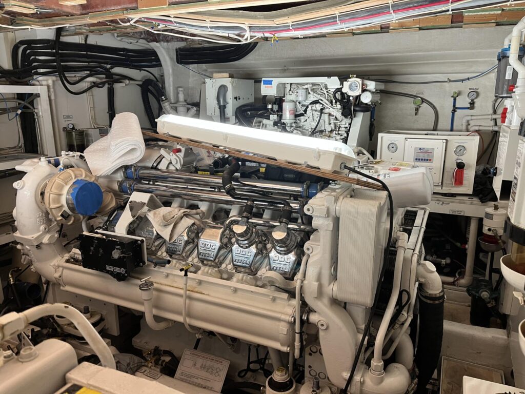 Pair MTU 12v2000 Marine Engines – 1480HP – Lower Original Hours ...
