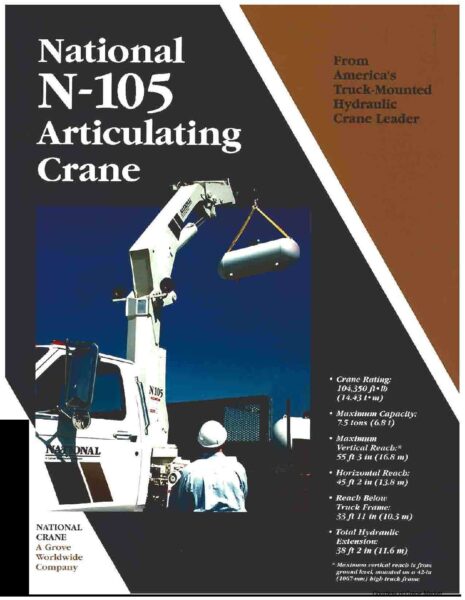 National Crane N105 Articulating Crane – Commercial Marine Pro