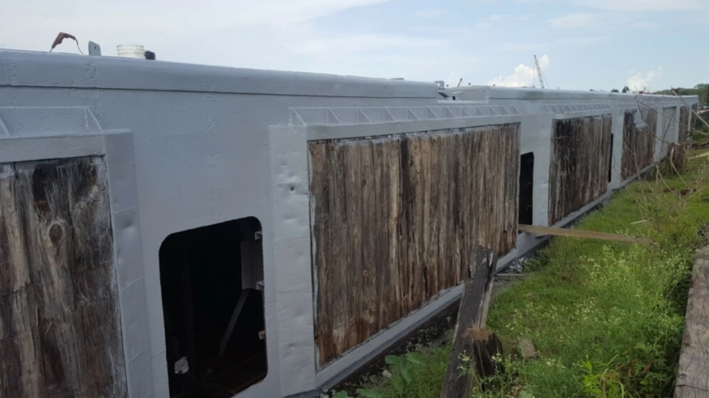 240’ X 72’ X 15’ Spud Barge for Charter – Commercial Marine Pro