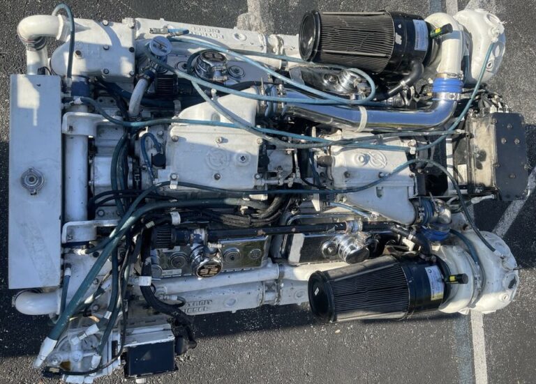 Single Detroit 12V92 TA DDEC Marine Propulsion Engine | Commercial ...