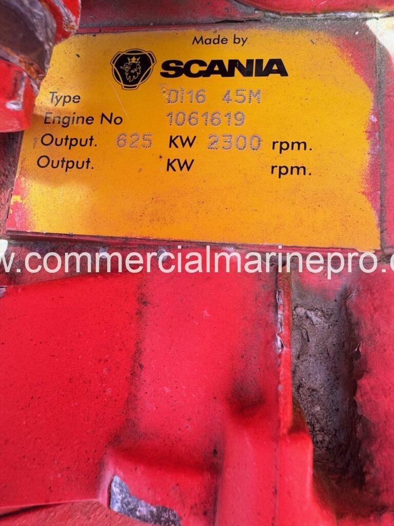 Pair Scania DI16 45M Marine Propulsion Engines – Commercial Marine Pro