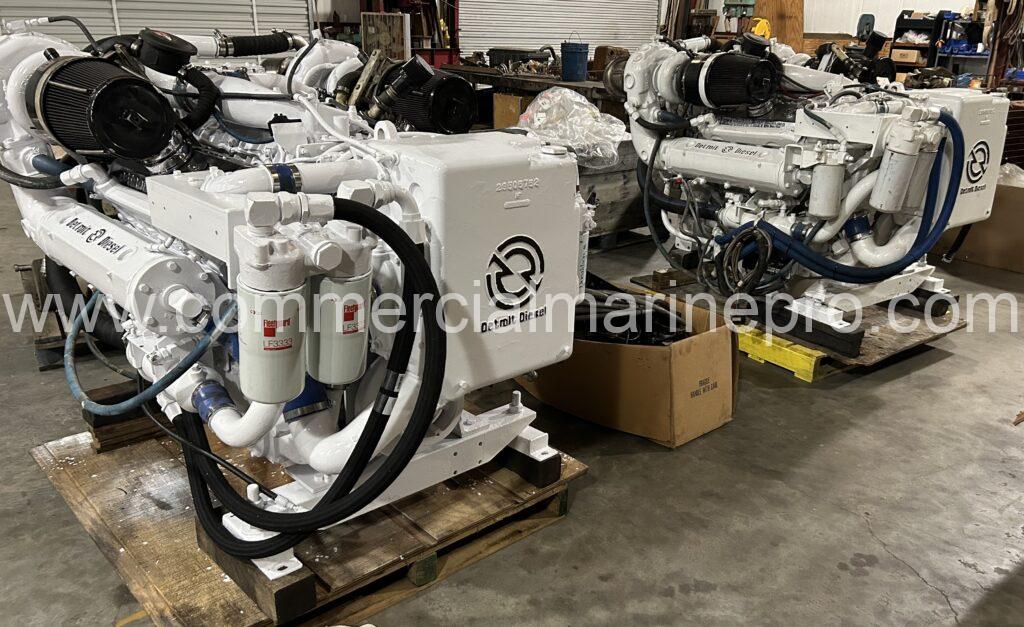 Pair Detroit Diesel 8V92TA DDEC Marine Propulsion Engines | Commercial ...
